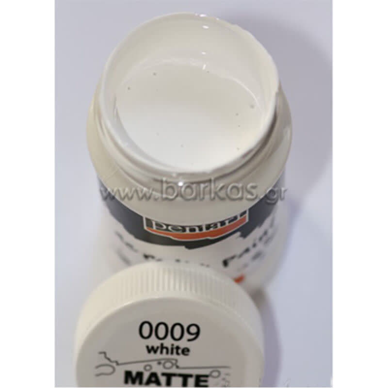 Ακρυλικό Χρώμα Άσπρο 100 ml. - Μπαρκάς - Είδη Συσκευασίας