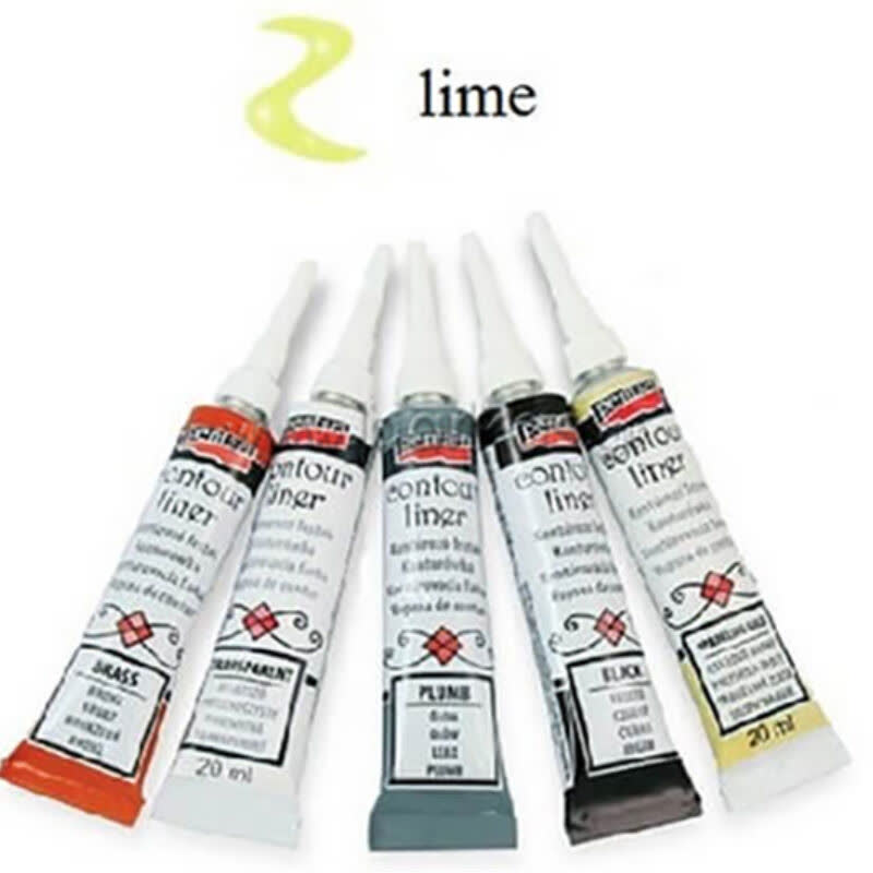 Contour Liner Pentart Lime 20 ml. - Μπαρκάς - Είδη Συσκευασίας